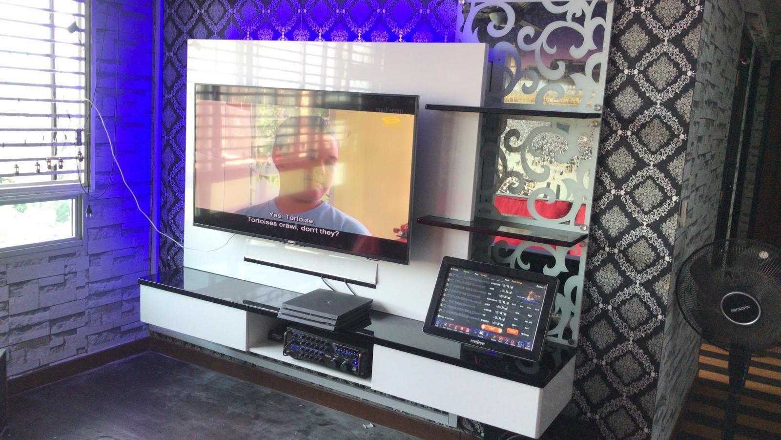 7ft Feature Wall TV Console Cabinet (Free installation), Furniture ...
