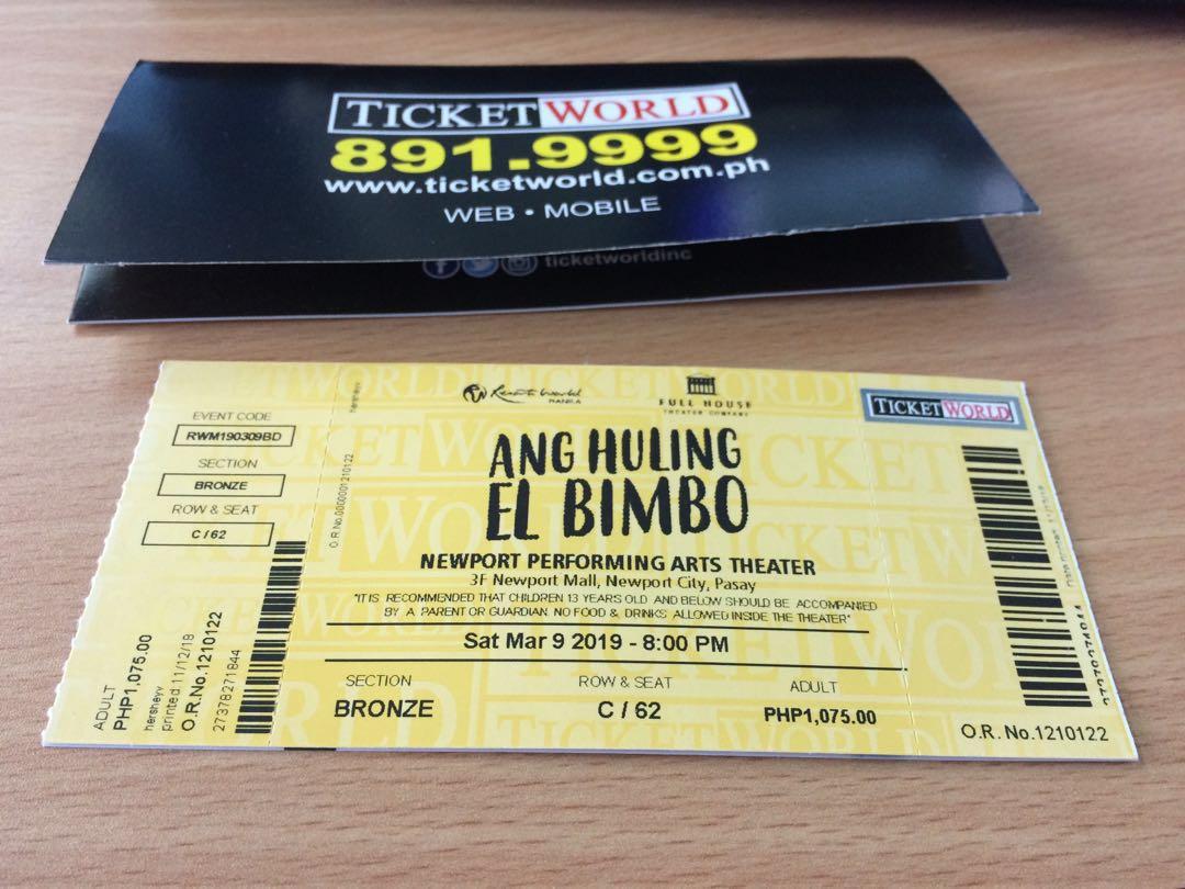 Ang Huling El Bimbo Musical, Tickets & Vouchers, Event Tickets on Carousell