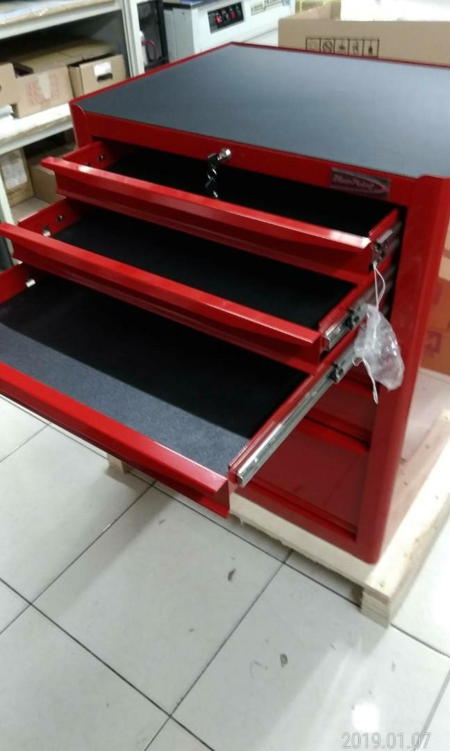 美國知名品牌BLUE-POINT(166件套組工具車)（snap-on同公司)三層烤漆0.9mm双牆鋼板7抽工具車(紅色)(平價型)/2分，3 ...