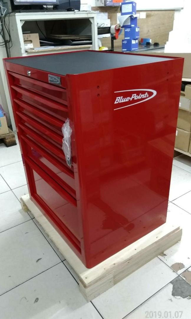 美國知名品牌BLUE-POINT(166件套組工具車)（snap-on同公司)三層烤漆0.9mm双牆鋼板7抽工具車(紅色)(平價型)/2分，3 ...
