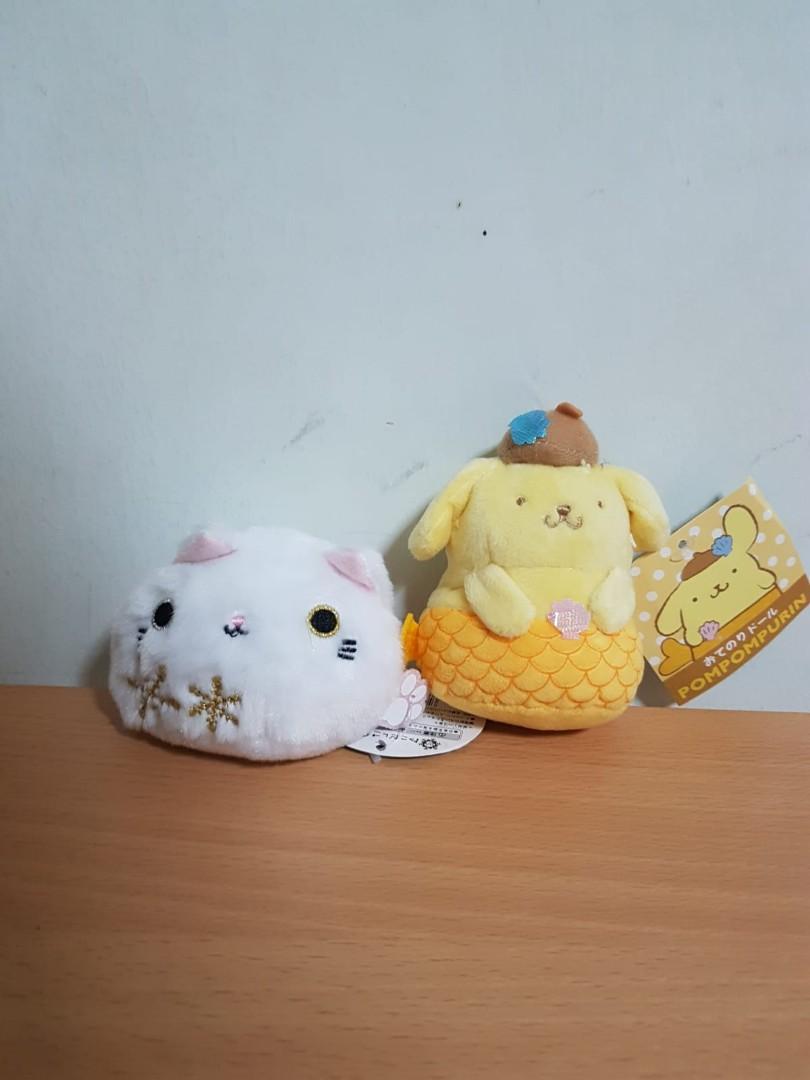Cat and Pompompurin Plush, Hobbies & Toys, Toys & Games on Carousell