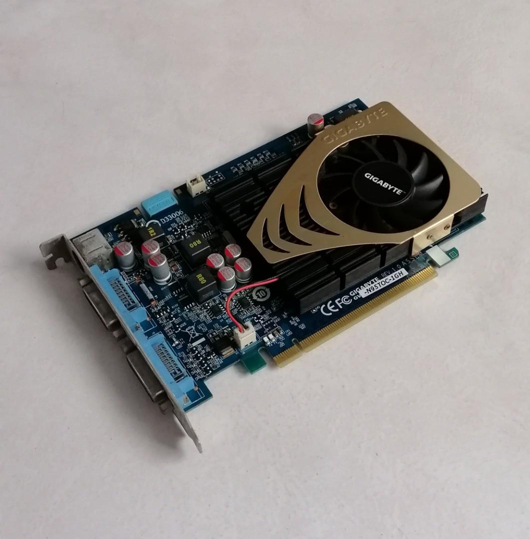 Gigabyte GV-N95TOC-1GH PCI-E Graphic 1GB Card GPU, Computers & Tech ...