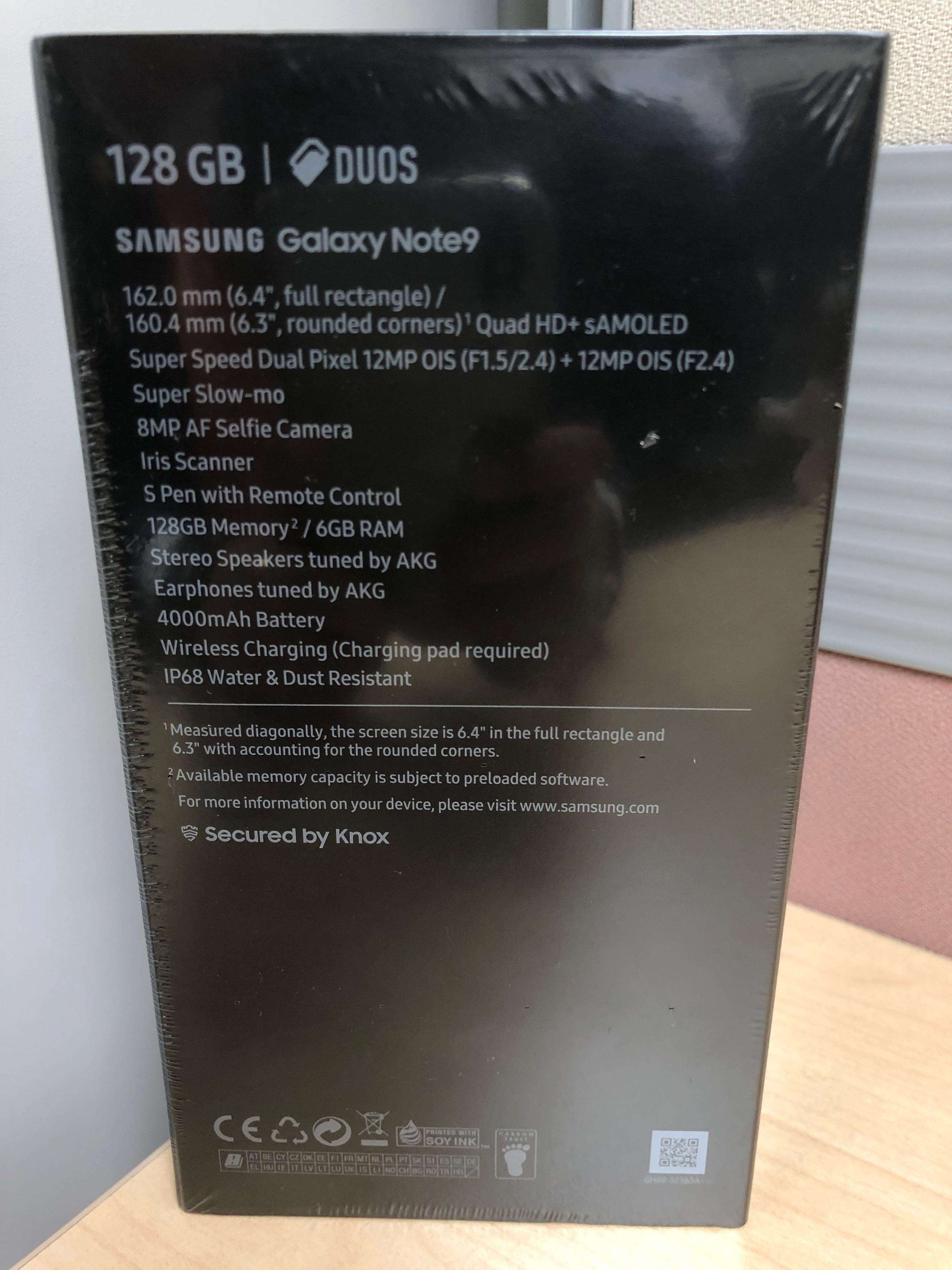 Samsung Galaxy Note 9 Midnight Black, Mobile Phones & Gadgets, Mobile ...