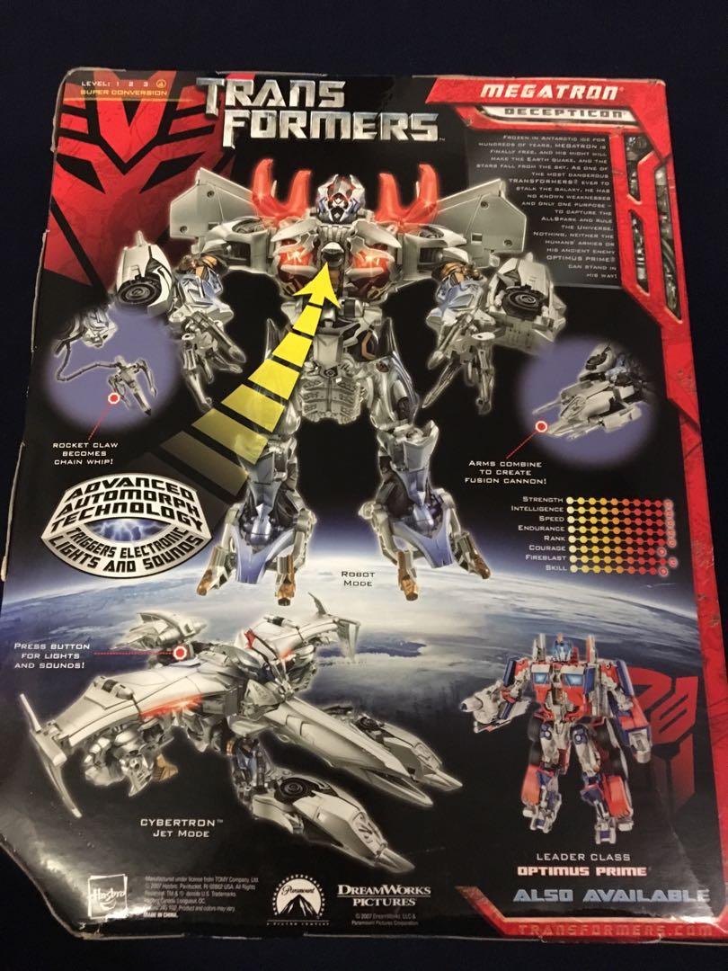 NEW Transformers: Megatron. Leader Class Version, Released in 2007 in ...