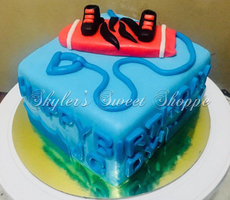 Wakeboard Theme Cake, Food & Drinks, Homemade Bakes on Carousell