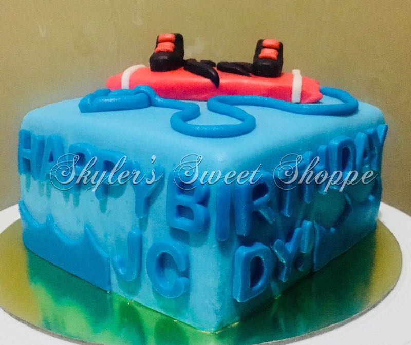 Wakeboard Theme Cake, Food & Drinks, Homemade Bakes on Carousell