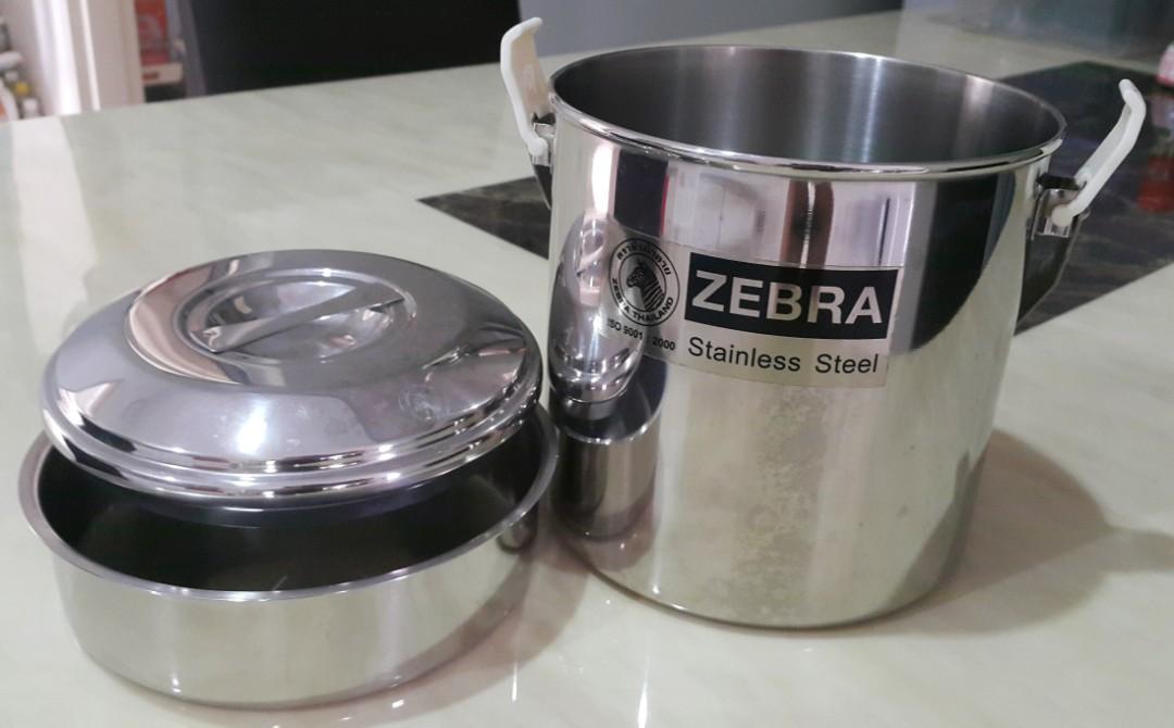 Zebra stainless steel container, Furniture & Home Living, Kitchenware ...