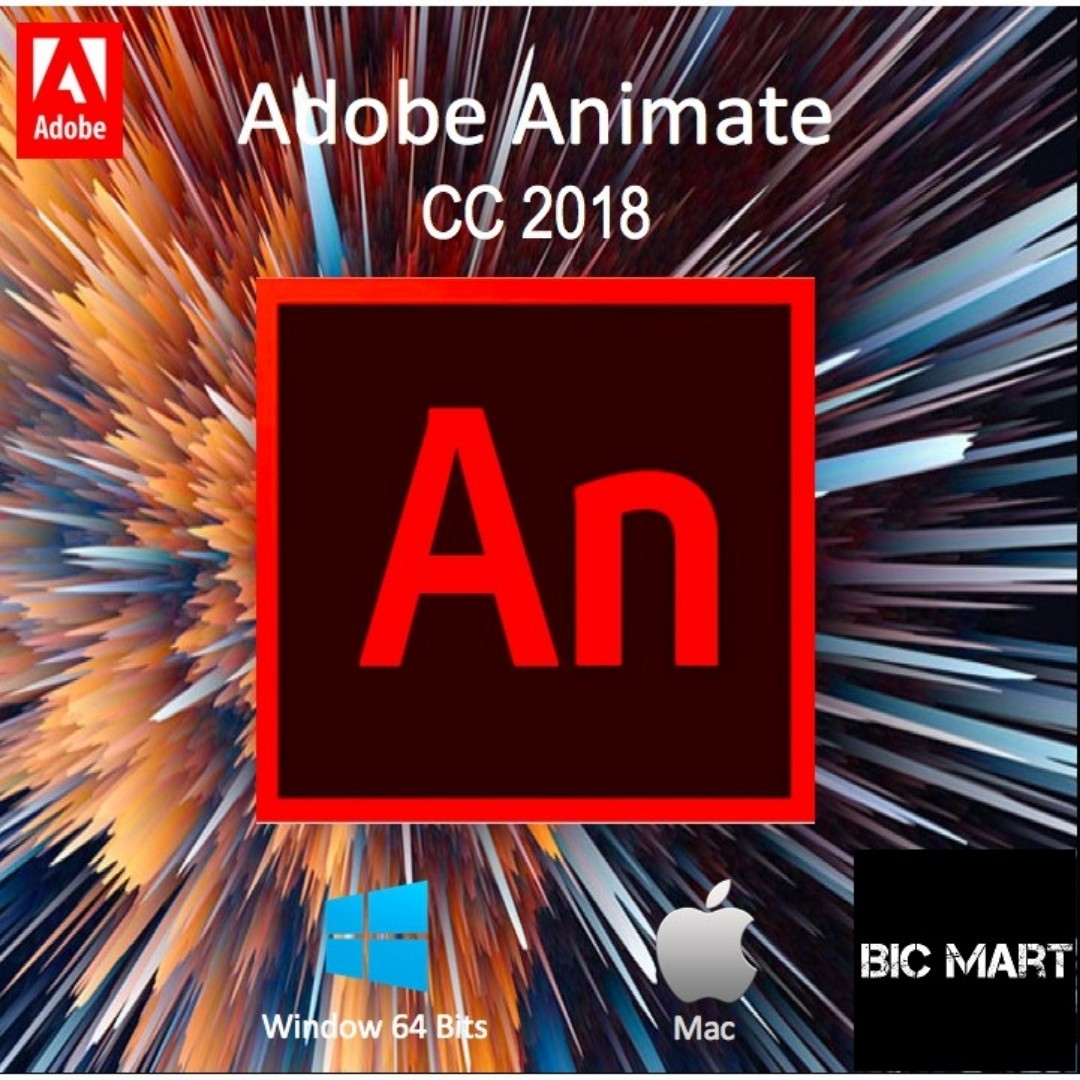 Adobe Animate CC 2018 for Window 64-Bits/ MacOS, Computers & Tech ...