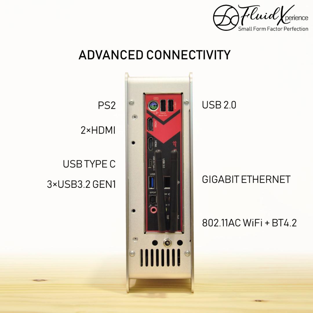 Flow Mini ITX Ultra Small Form Factor (SFF) Mini Compact Work Office ...