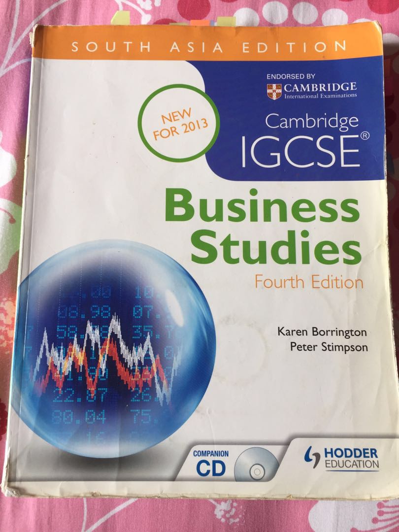 Cambridge IGCSE Business Studies textbook with CD, Hobbies & Toys ...