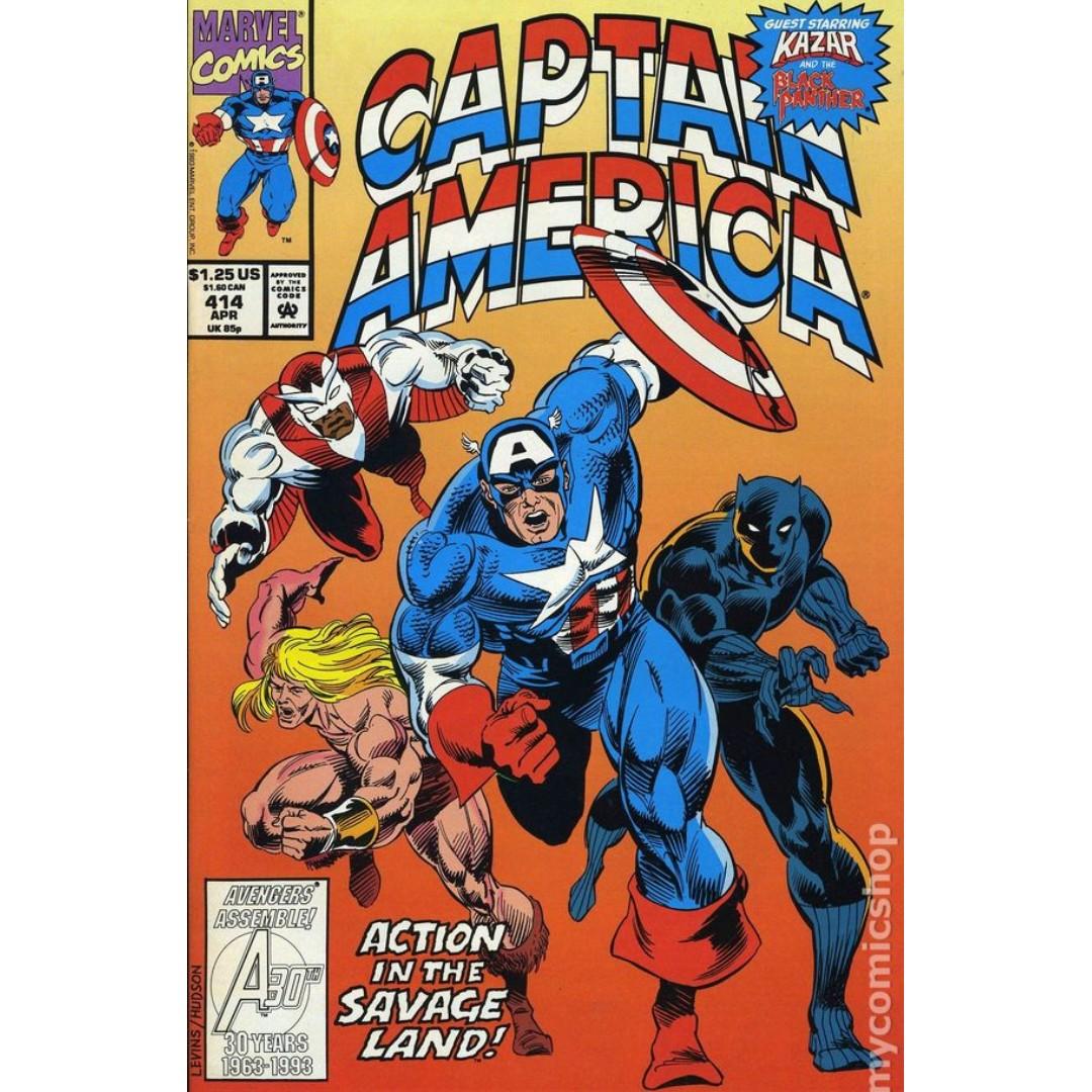Captain America 1st Issue #414, Hobbies & Toys, Memorabilia ...
