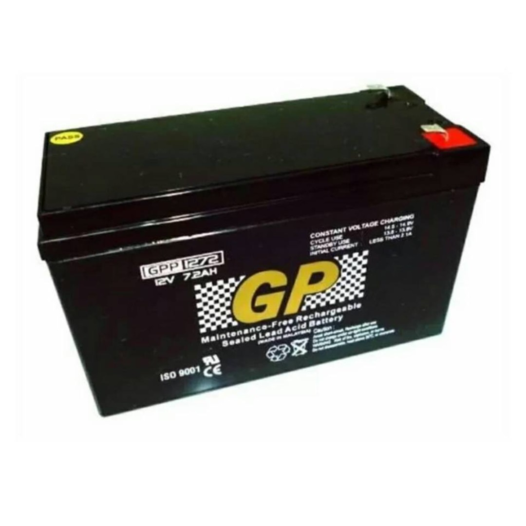 GP 12V 7.2AH Rechargeable Sealed Lead Acid Alarm Battery, TV & Home ...