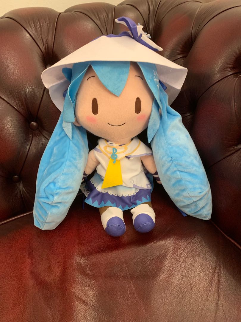 Large Hatsune Miku Snow Miku Plushie Soft Toy, Hobbies & Toys, Toys ...