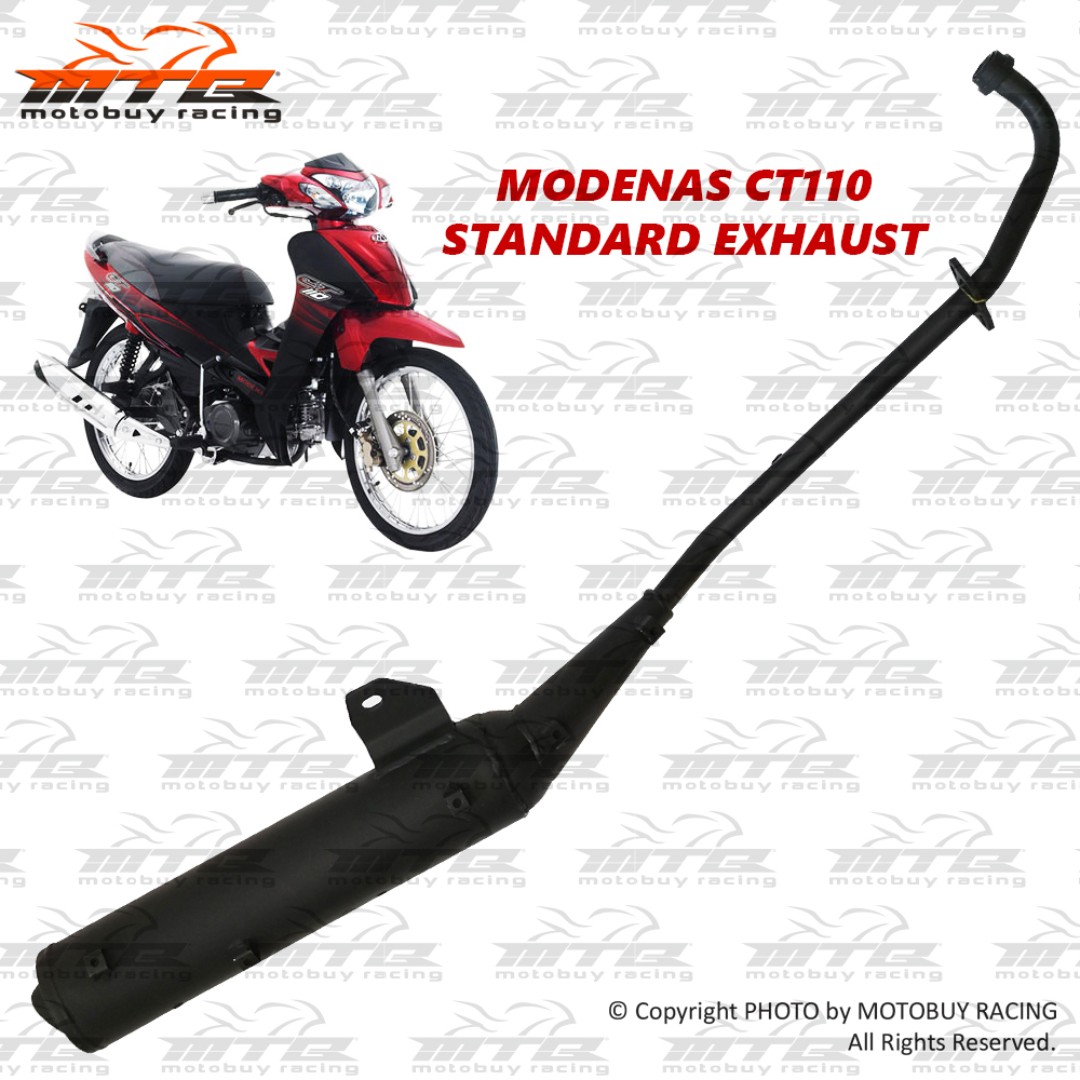MODENAS CT110 STANDARD EXHAUST, Auto Accessories on Carousell