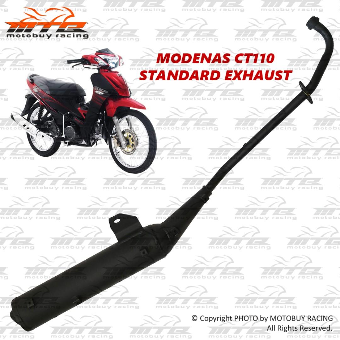 MODENAS CT110 STANDARD EXHAUST, Auto Accessories on Carousell