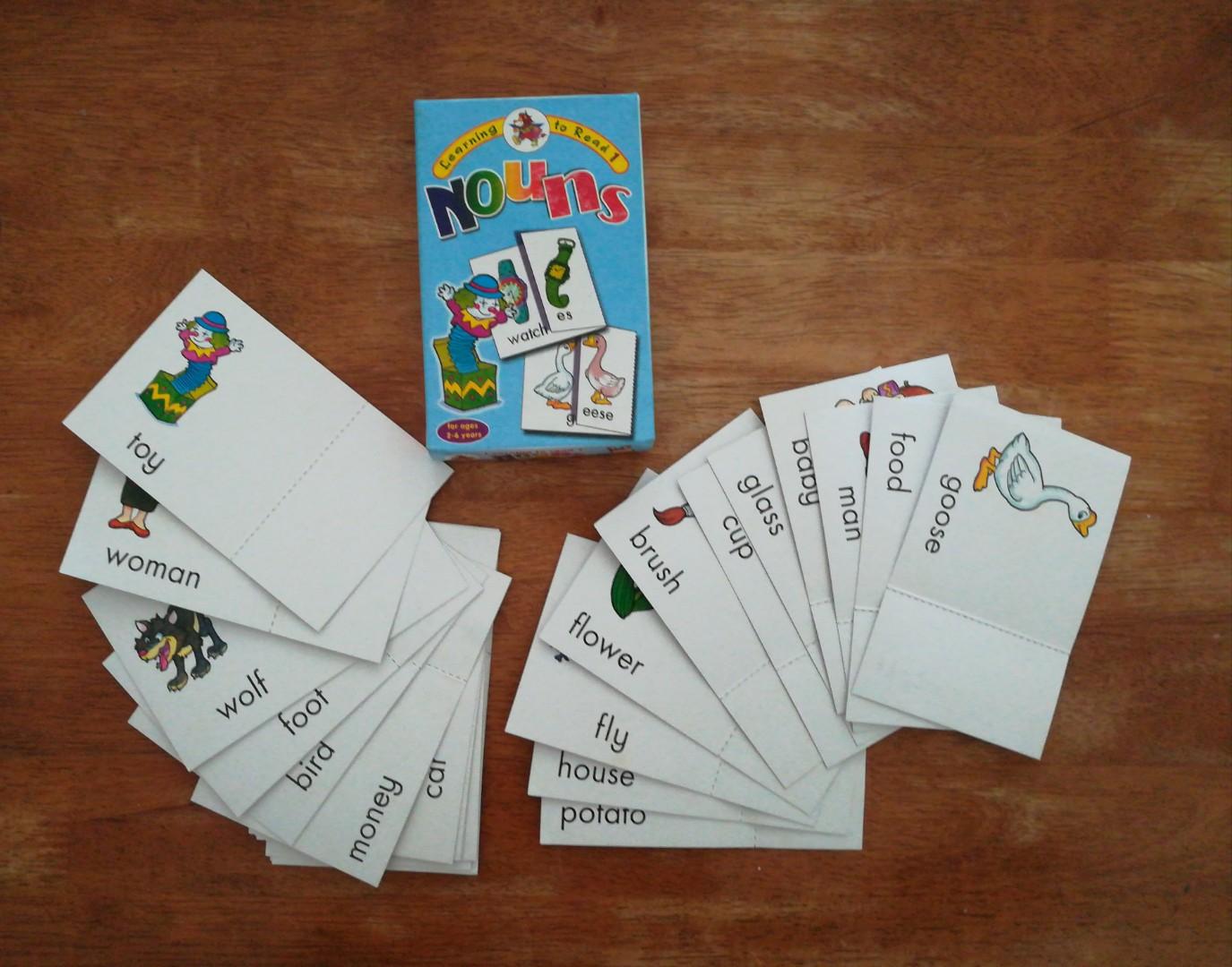 Nouns Flash Cards, Hobbies & Toys, Stationery & Craft, Stationery ...