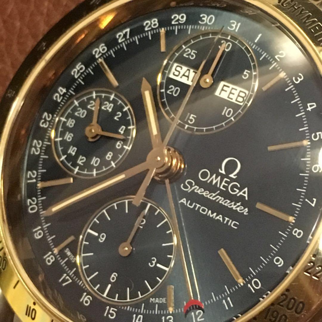 《Omega Speedmaster 18K金外圈自動手錶 Ref. 3321.80.00》, 名牌, 手錶 - Carousell
