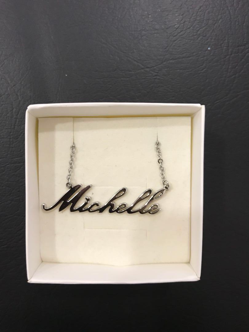 Plate Necklace “Michelle”, Women's Fashion, Jewelry & Organisers ...