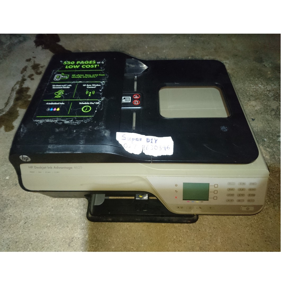 printer HP Deskjet Ink Advantage 4625 e-All-in-One, Computers & Tech ...