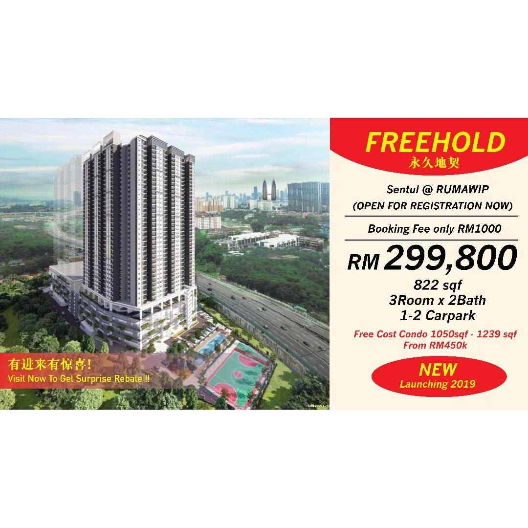 Sentul Condo (Rumawip)- FREEHOLD, Property, For Sale on Carousell