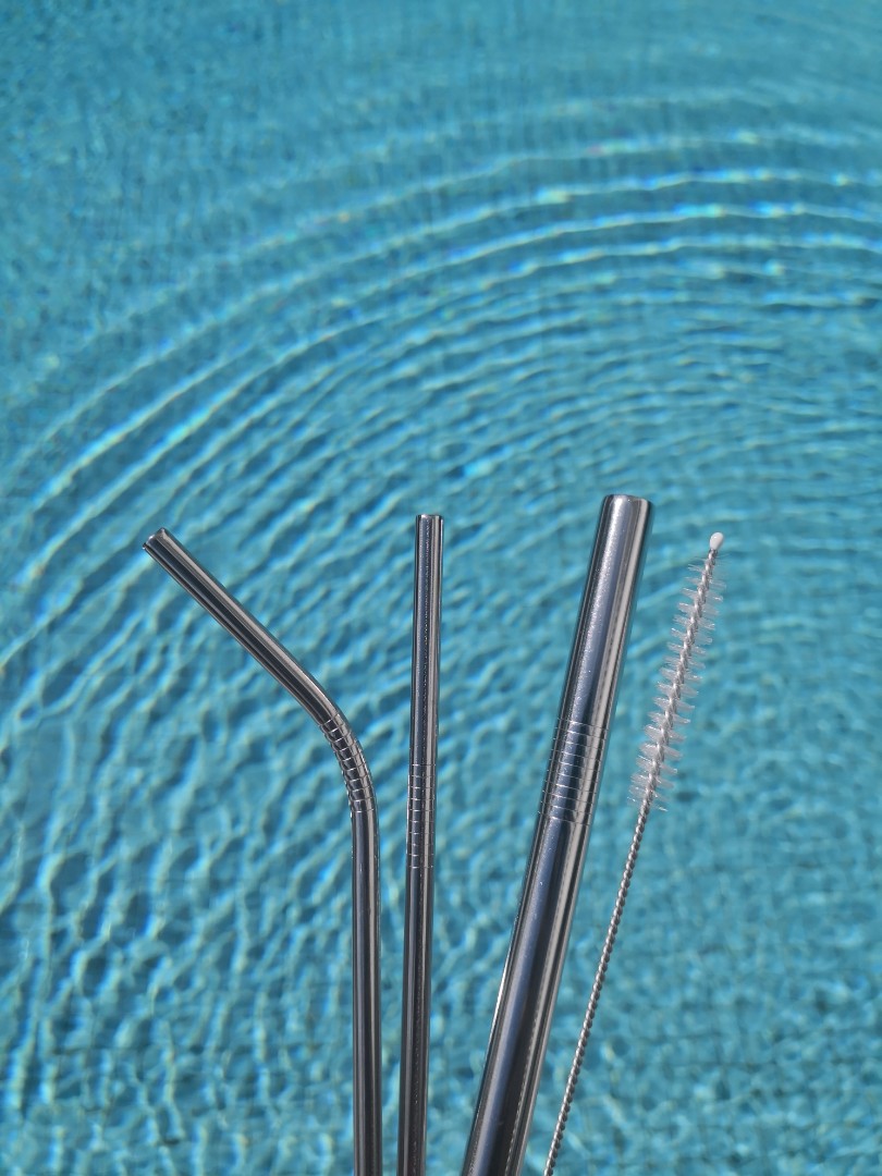 Silver straw set, Furniture & Home Living, Kitchenware & Tableware ...