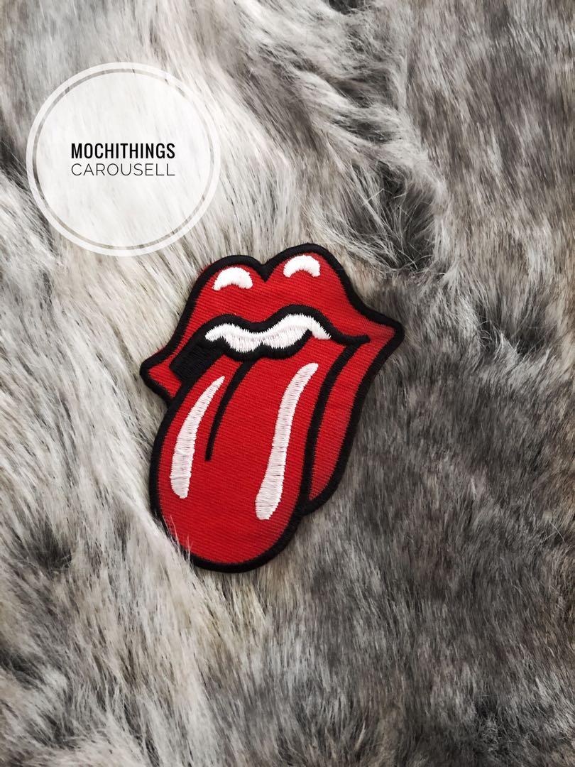 Vintage Iron On Patch (THE ROLLING STONES), Women's Fashion, Jewelry ...