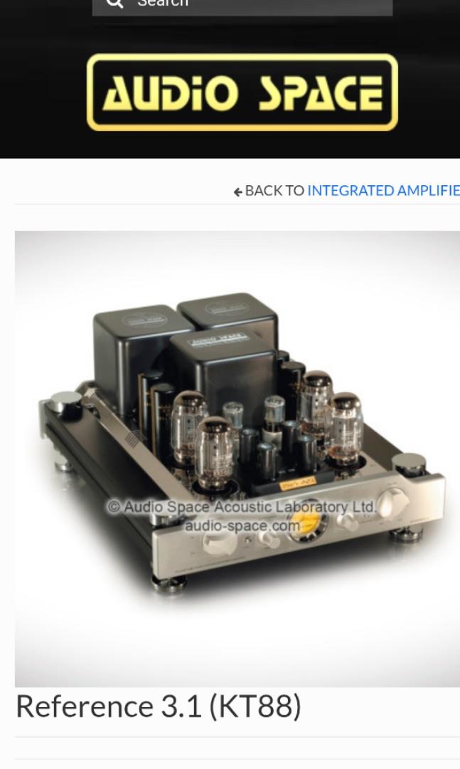 AUDIO SPACE REFERENCE 3.1 KT88, Audio, Other Audio Equipment on Carousell