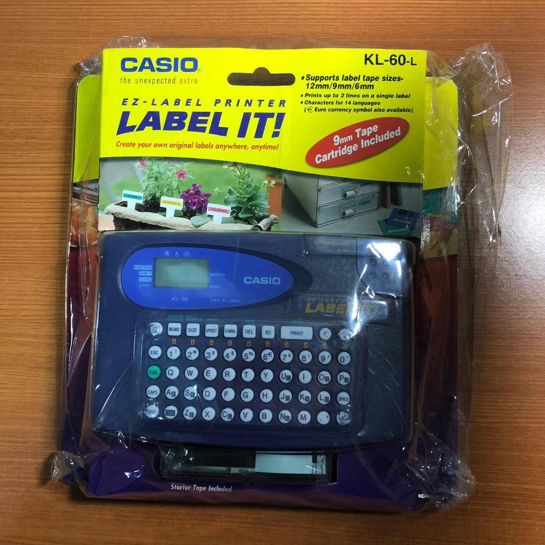 Casio Label Printer KL-60-L, Computers & Tech, Printers, Scanners & Copiers on Carousell
