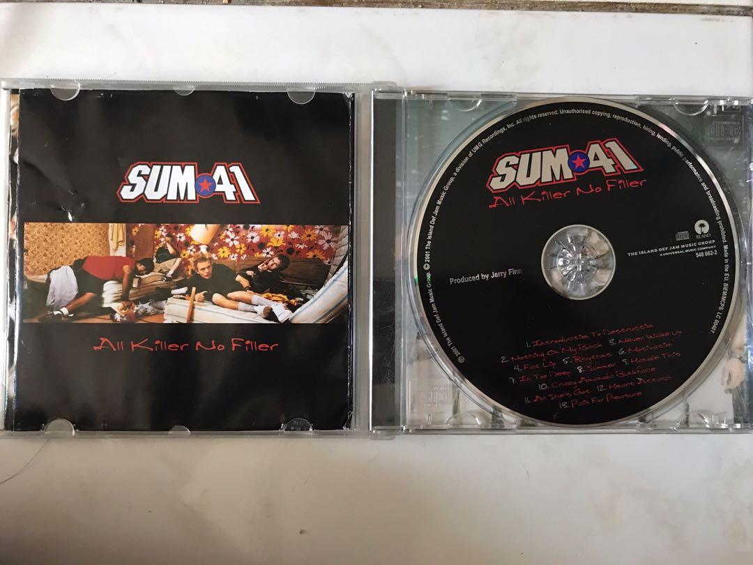 CD Sum 41 - all killer no filler, Hobbies & Toys, Collectibles ...