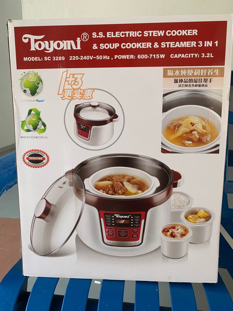 Electric stew cooker, soup cooker @ steamer 3in1, TV & Home Appliances ...