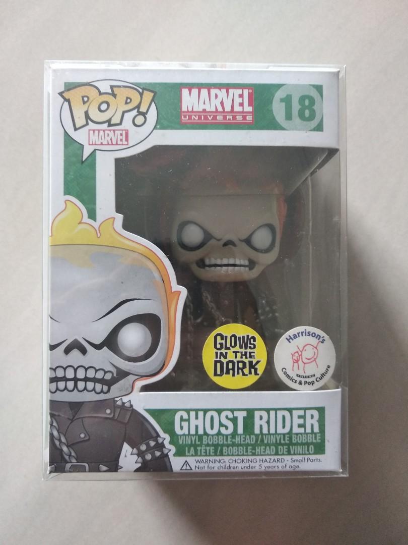Funko Pop Ghost Rider glows in the dark, Hobbies & Toys, Toys & Games ...