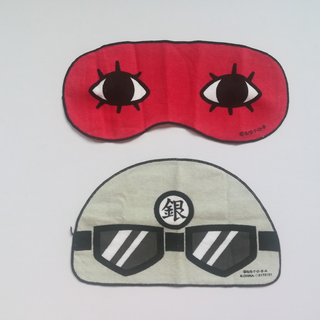Gintama - Okita Sougo (Eye Mask) / Sakata Gintoki (Helmet) - Die-cut ...