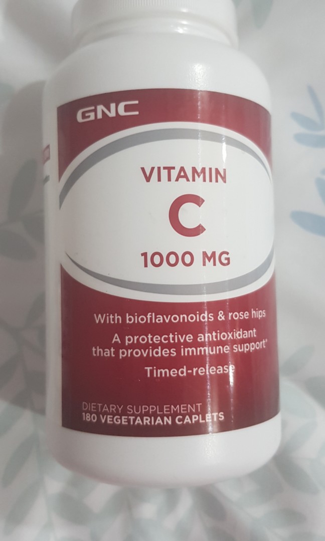 GNC vit C, Health & Nutrition, Health Supplements, Vitamins ...