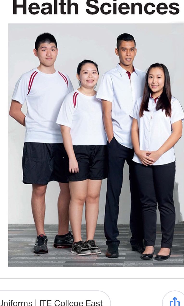 ITE Applied Science Uniform and Snw shirt, Women's Fashion, Tops ...