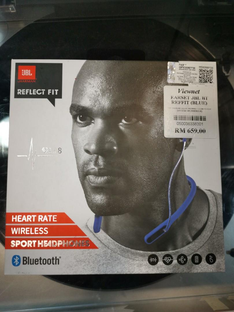 Jbl earset Bluetooth reflect fit with heart rate, Audio, Earphones on ...