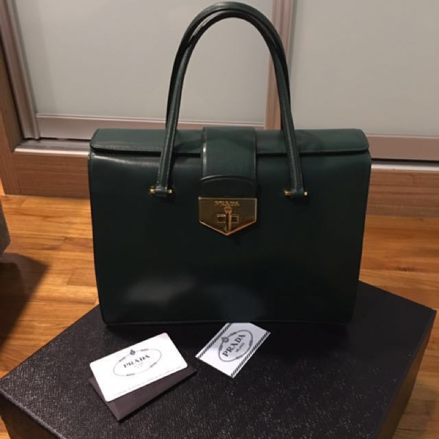 Limited Edition Prada Box Calf, Luxury, Bags & Wallets on Carousell