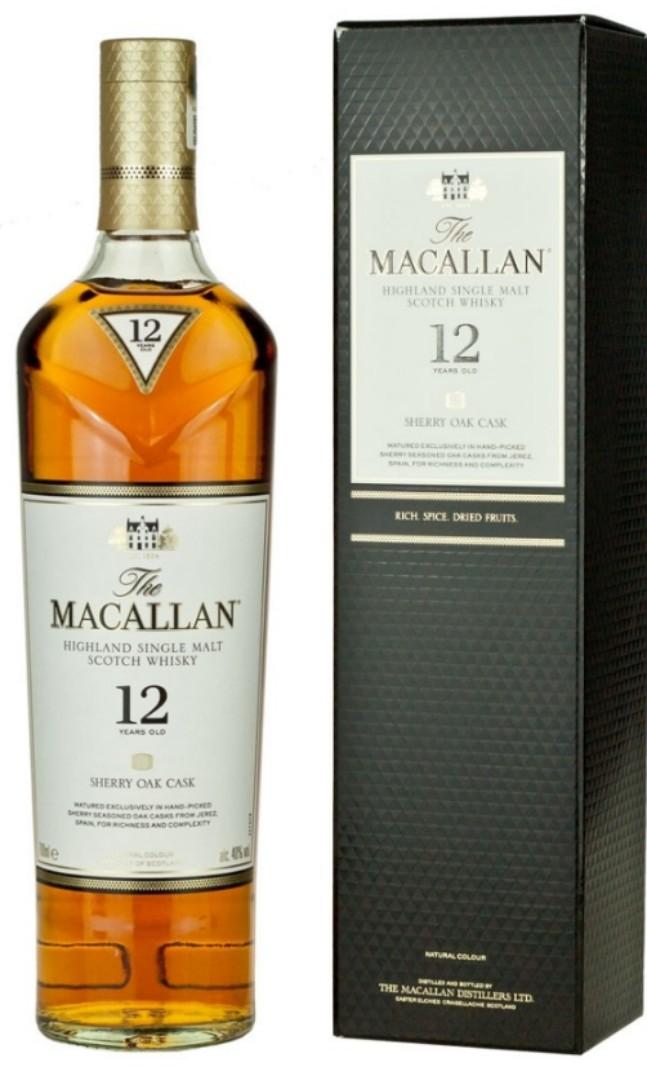 Macallan 12 year sherry oak case, Food & Drinks, Alcoholic Beverages on ...