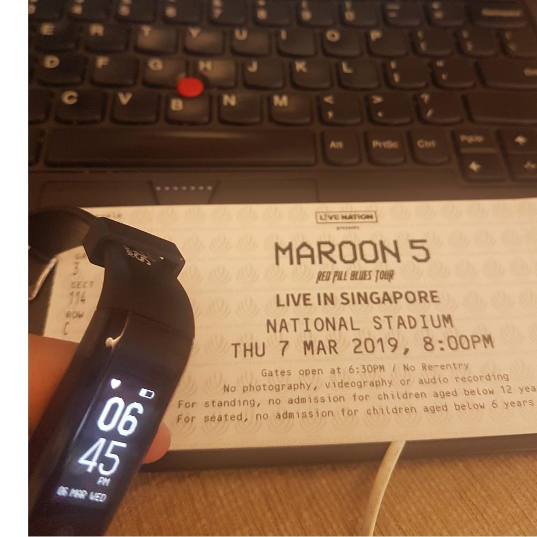 Maroon 5 Best Front Seats (Section 114 Row C), Everything Else on Carousell