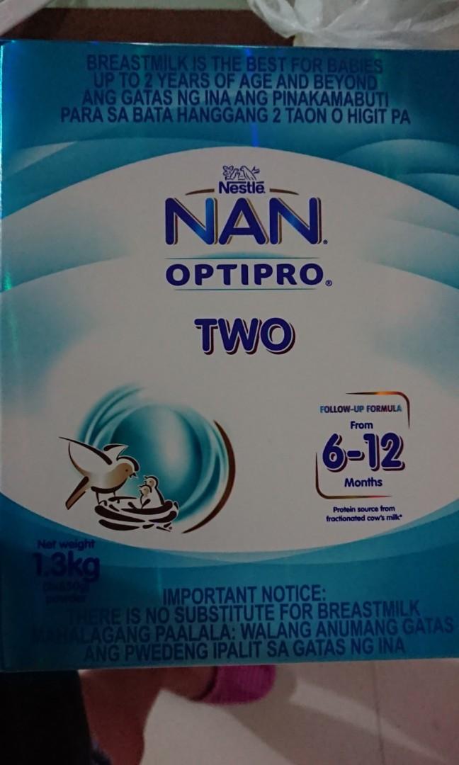 NAN Optipro Two 1.3kg, Babies & Kids, Nursing & Feeding, Weaning ...