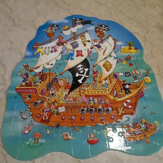 Orchard Toys - Pirate Ship puzzle 100 pcs, Hobbies & Toys, Toys & Games ...