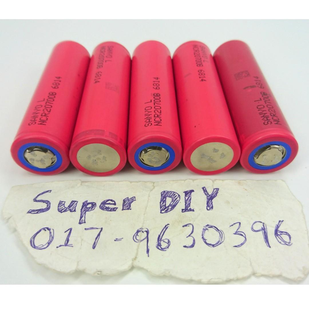 ORIGNINAL Sanyo NCR 20700B 3.7V 4250mAh Rechargeable High Drain Vape Battery DIY, TV & Home ...
