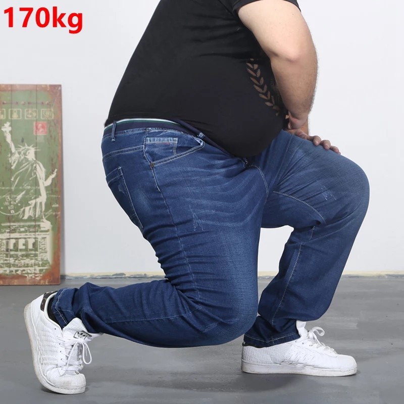 Oversized jeans fat extra large Pants Big men waist trousers, Men's ...