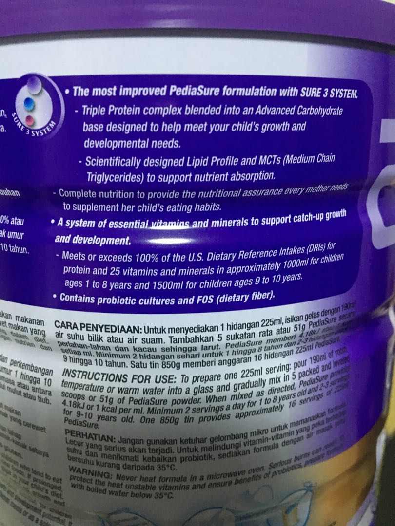 Pediasure, Babies & Kids, Nursing & Feeding, Breastfeeding & Bottle ...