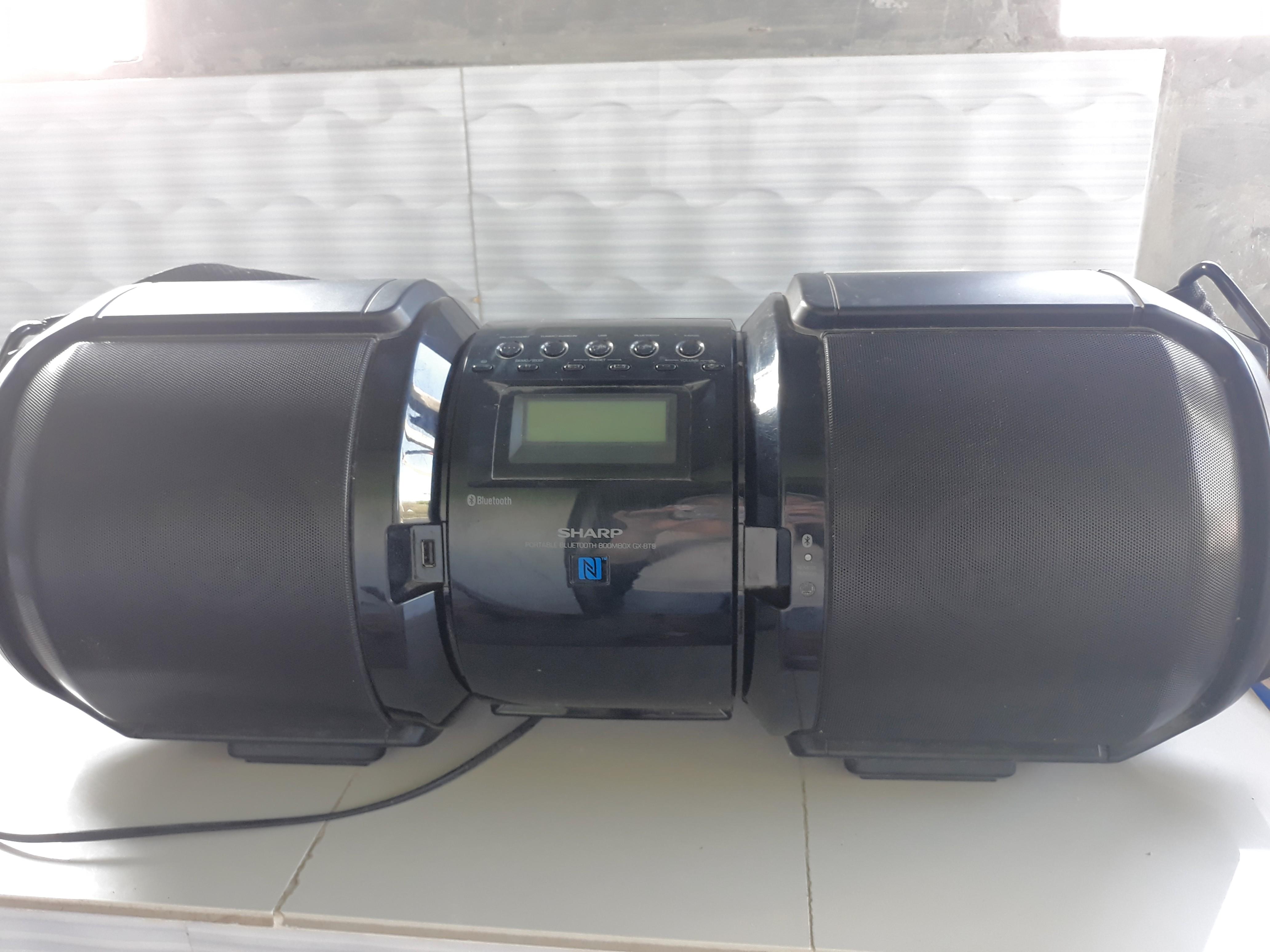 SHARP PORTABLE BOOMBOX GX-BT9H, Audio, Portable Music Players on Carousell