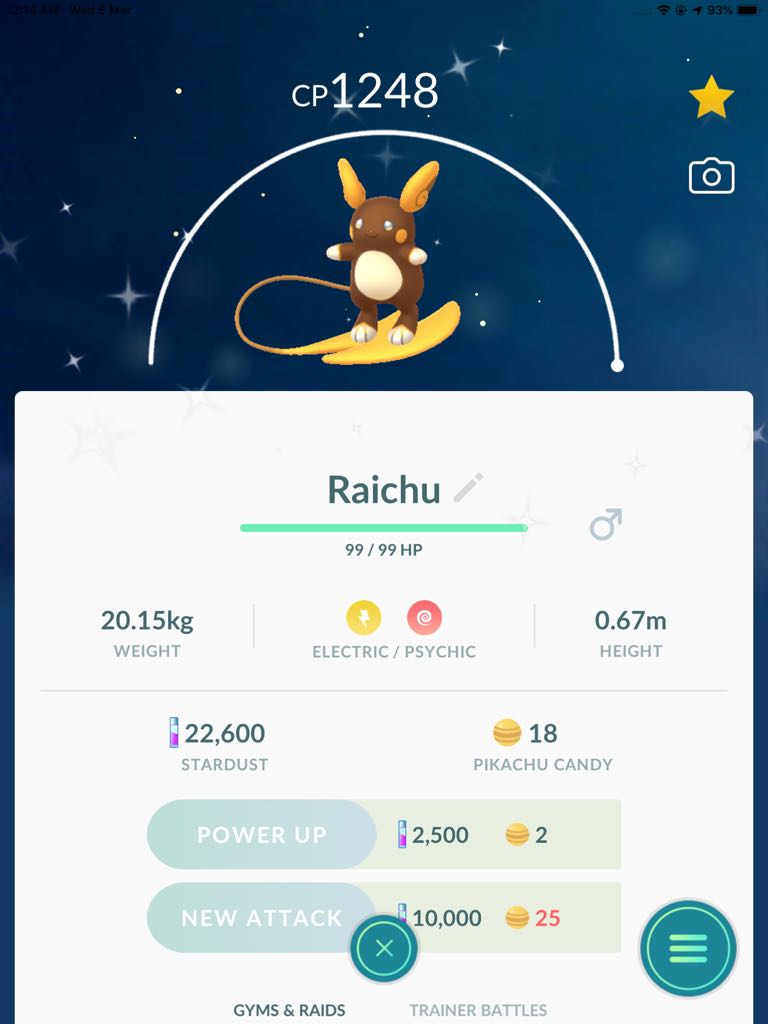Shiny Alolan Raichu Pokemon Go, Video Gaming, Gaming Accessories, Game Gift Cards & Accounts on ...