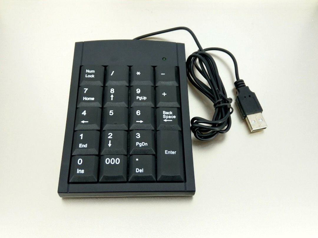Usb keypad, 電腦＆科技, 電腦周邊及配件, 電腦鍵盤及相關產品 - Carousell