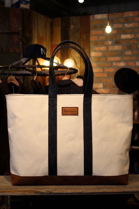Cushman Reversible Canvas Tote Bag, 名牌, 袋 & 銀包 - Carousell