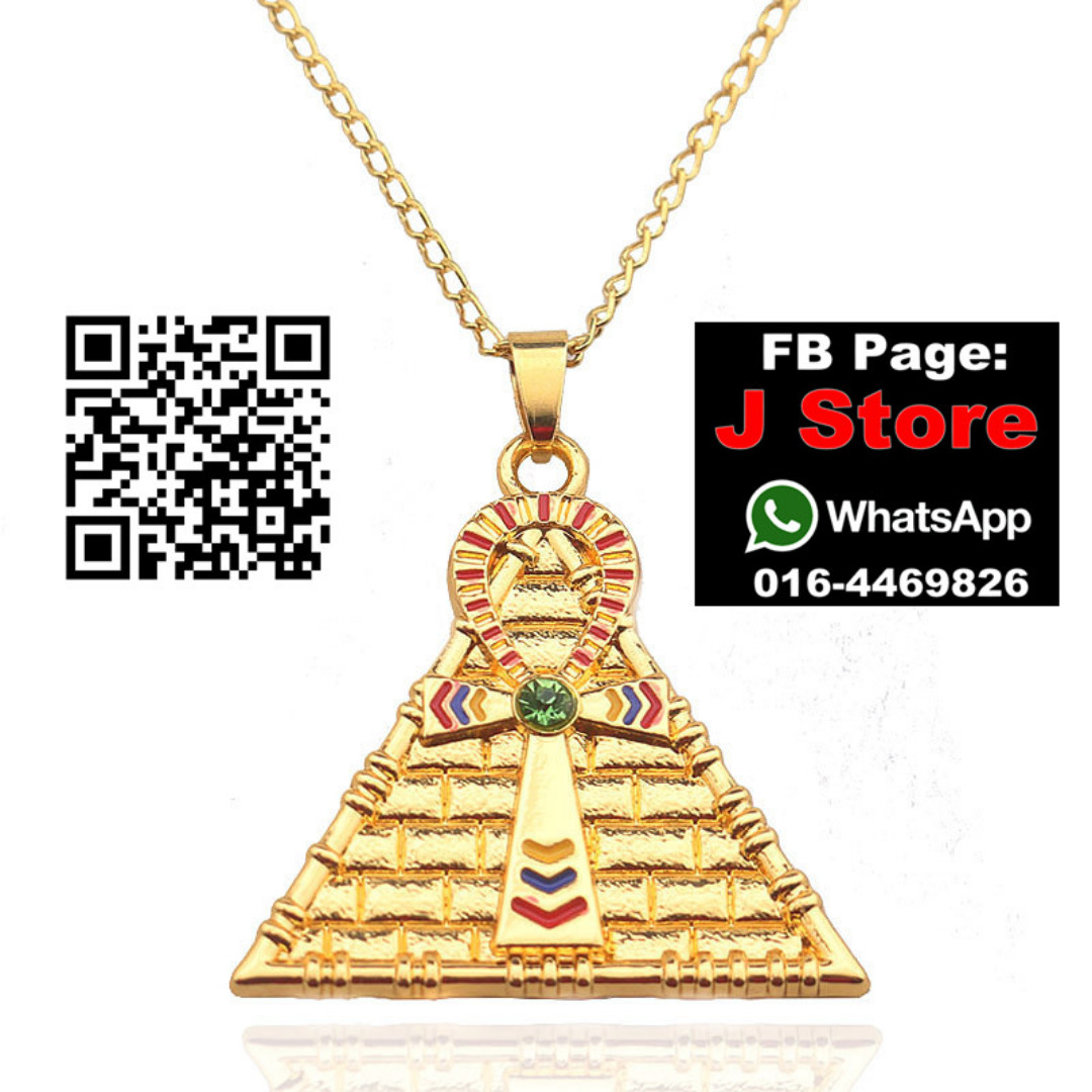 Golden Triangle Yugioh Necklace, Men's Fashion, Watches & Accessories ...