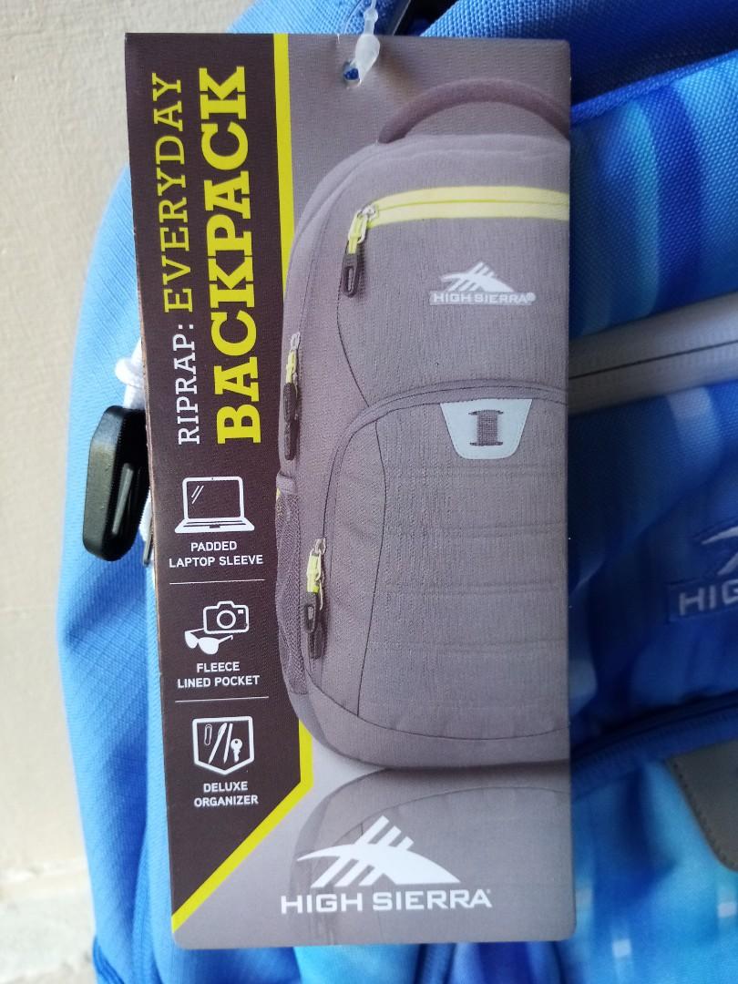 Authentic High Sierra Backpack RIPRAP veryday, Men's Fashion, Bags ...