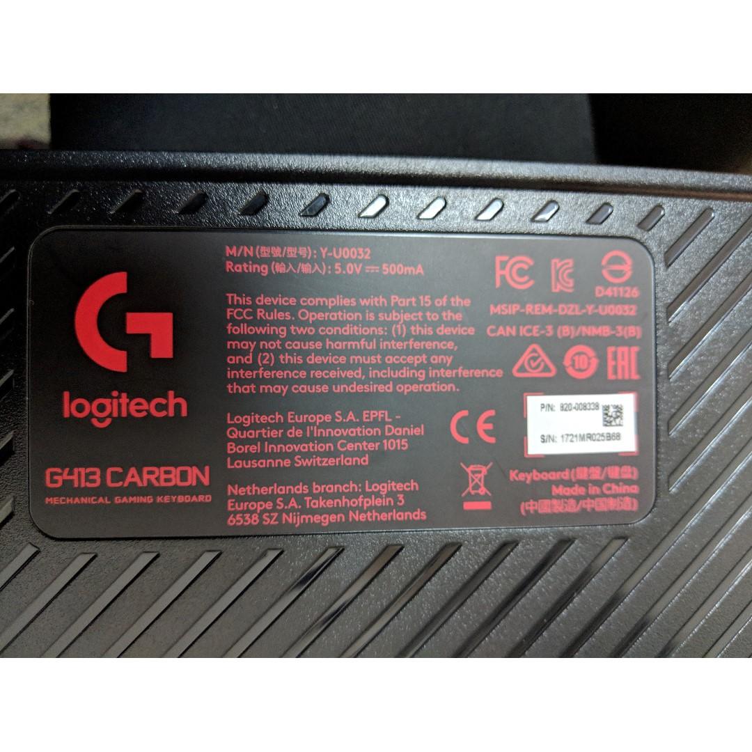 Logitech G413 Carbon Keyboard Computers And Tech Parts And Accessories Computer Keyboard On Carousell